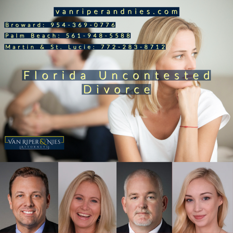 Uncontested Divorce in Florida - Van Riper & Nies Attorneys